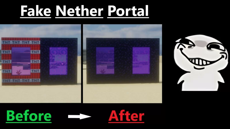 Fake Portal [1.16-1.21.10] Minecraft Texture Pack