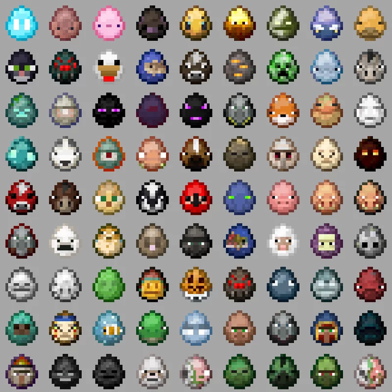 Vee's Cleaner Spawn Eggs Minecraft Texture Pack