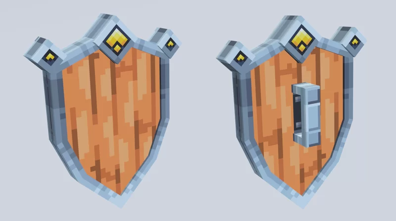 [FREE] Knight Shield | 3D Model Minecraft Texture Pack