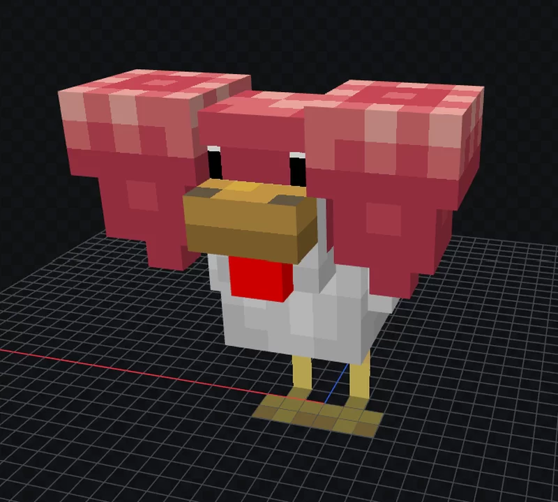 Kasane teto but chicken Minecraft Texture Pack