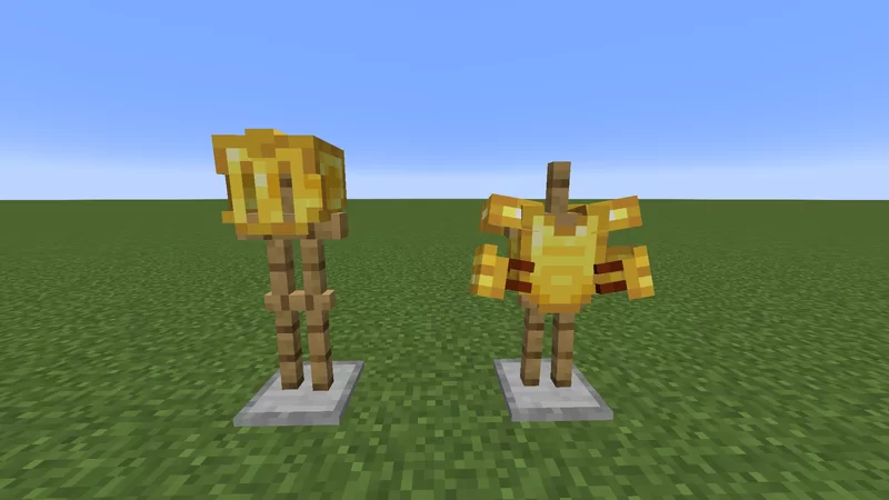 Gladiator Gold Armor Tweaks 1.21.5 Minecraft Texture Pack