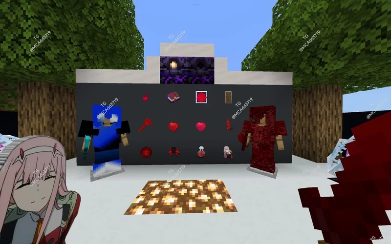 🔴 Red & Blue Relics Pack Minecraft Texture Pack
