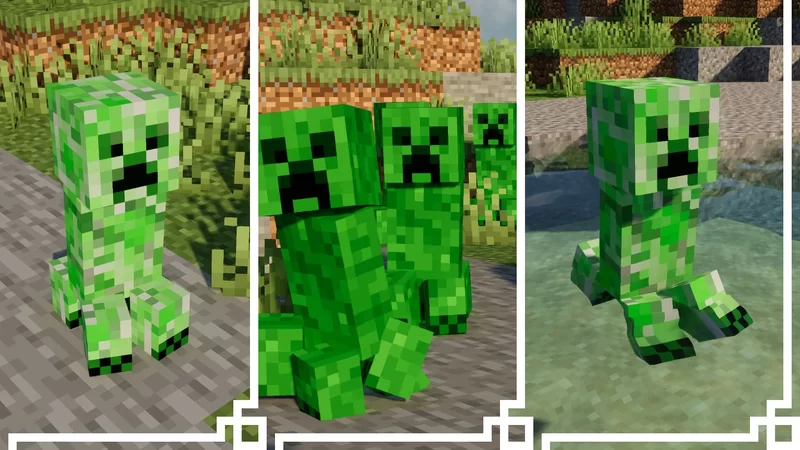 new creeper animations Minecraft Texture Pack