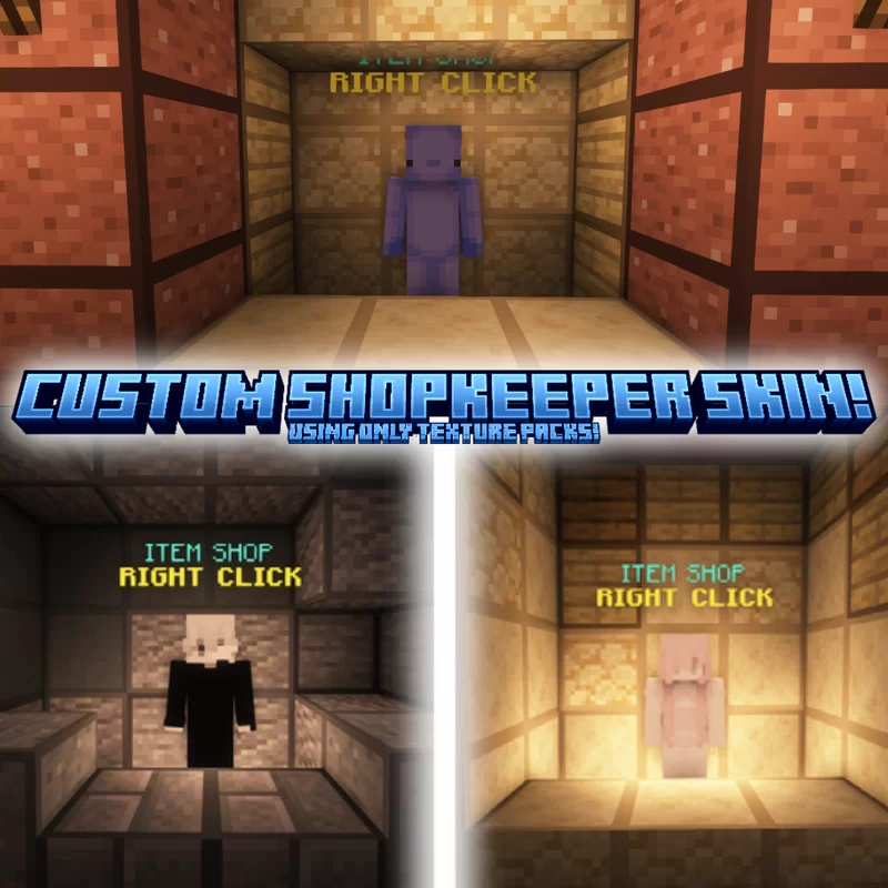 Custom Skin Shopkeeper For Bedwars! Minecraft Texture Pack