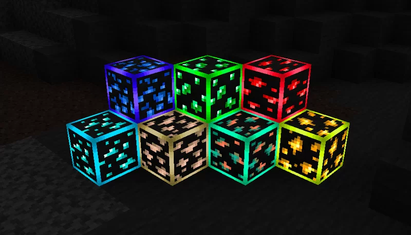 Shiny Ores Minecraft Texture Pack