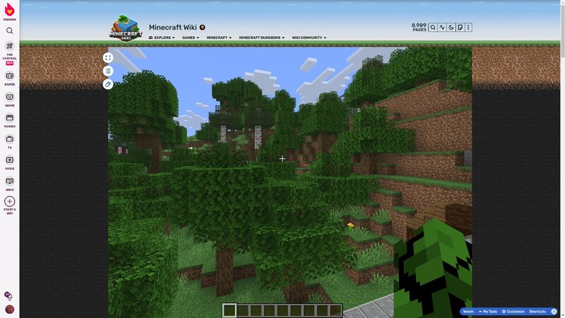 Fandom Overlay: uBlock Origin Edition Minecraft Texture Pack
