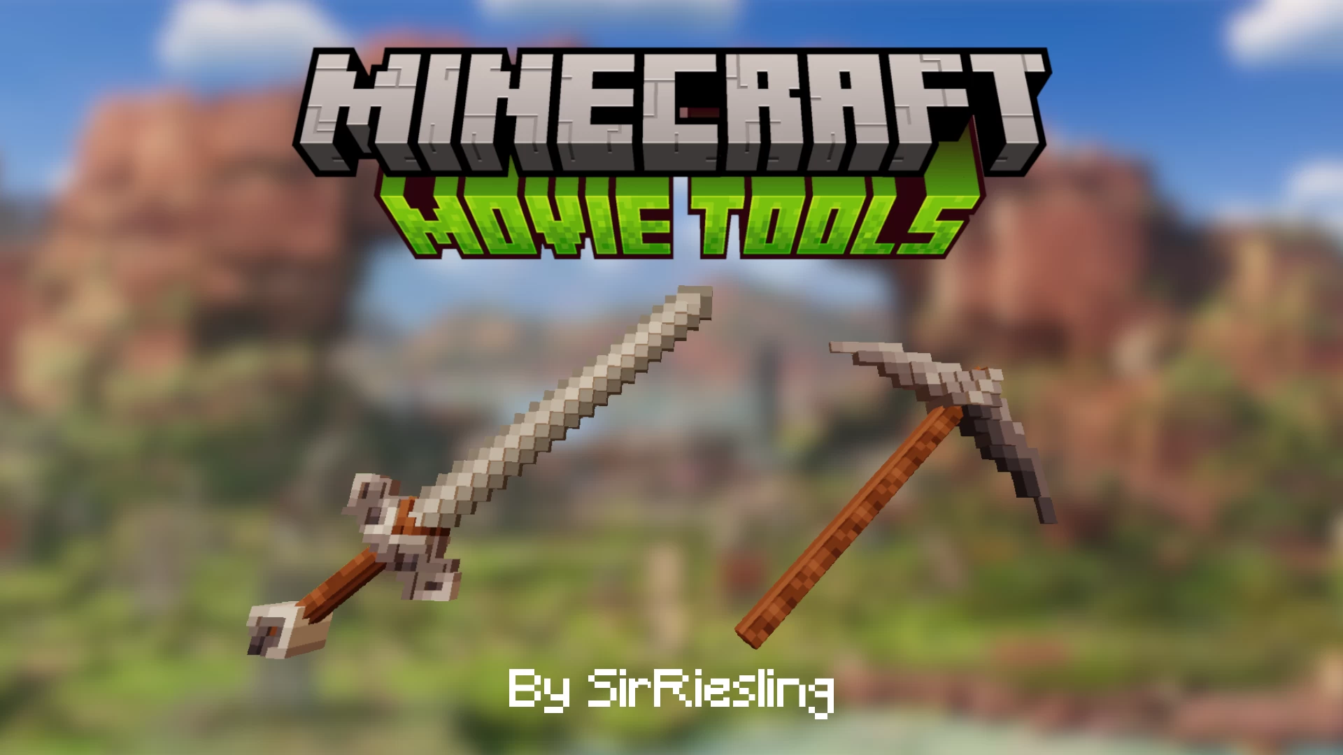 Minecraft Pickaxe And Sword Papercraft