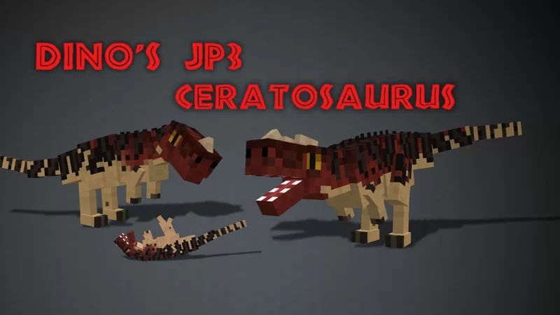 Din0´s Jp 3 Ceratosaurus Minecraft Texture Pack