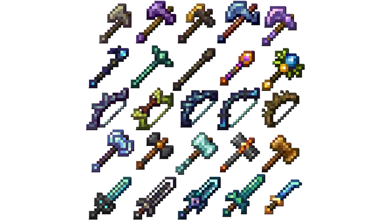 RPG Weapons x16 Megapack [Oraxen & ItemsAdder Configuration] Minecraft ...