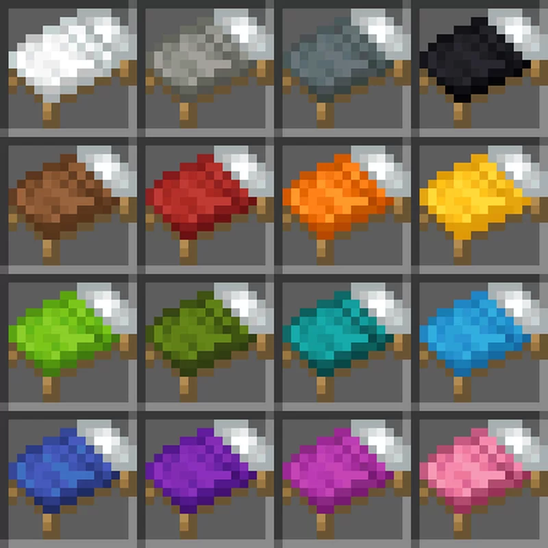 Updated Bed Items for Bedrock Edition! Minecraft Texture Pack