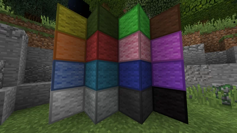 Outlined Wool and Clay Overlay Minecraft Texture Pack