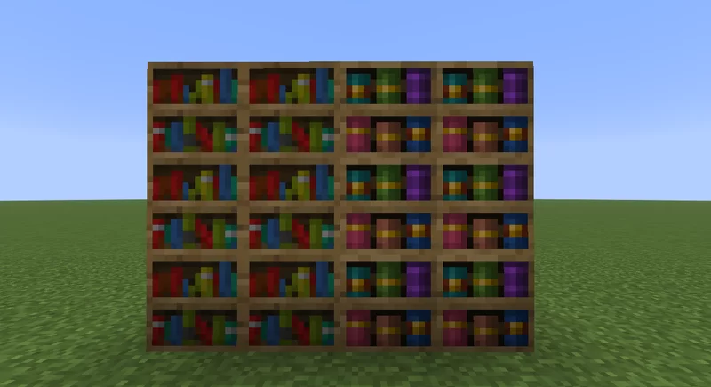 Rainbow Bookshelf & Chiseled Bookshelf Minecraft Texture Pack