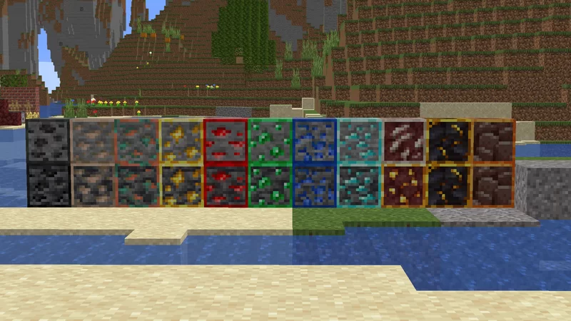 Highlighted Ores || Quality of life Minecraft Texturepack Minecraft Texture Pack