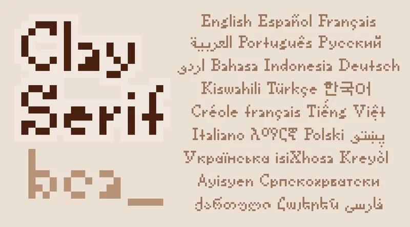 [Font] Clay Serif Minecraft Texture Pack
