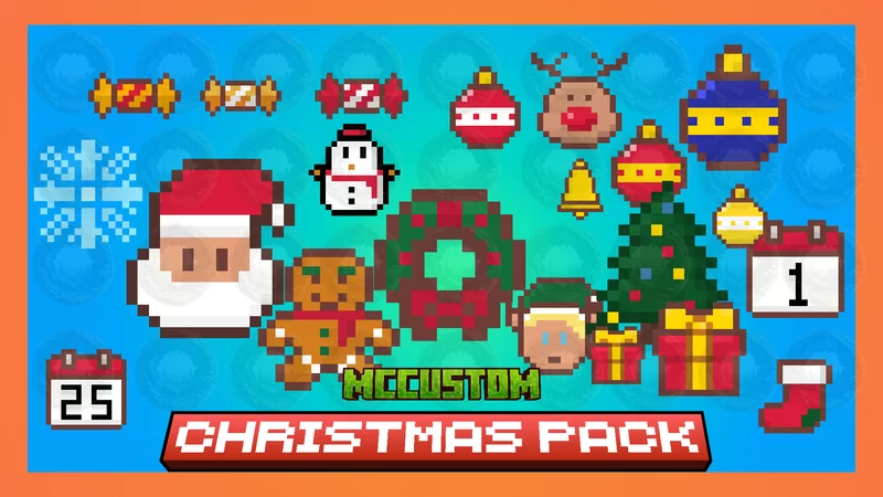 Christmas Pack | Pixel Art & Icons Minecraft Texture Pack