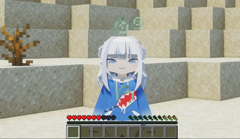 Hololive Gawr Gura [Yes Steve Model] Minecraft Texture Pack