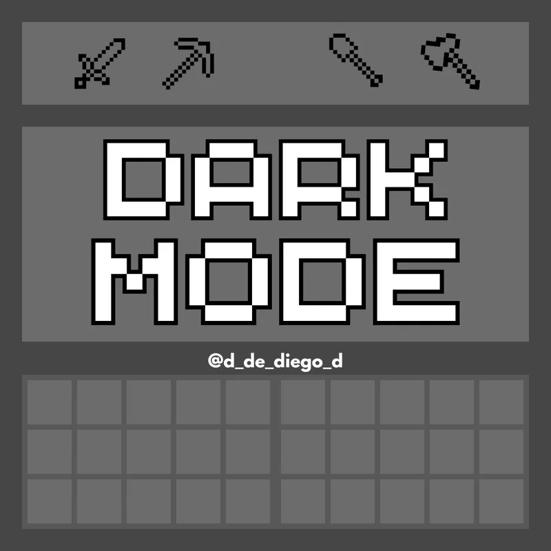 DARK MODE Minecraft Texture Pack