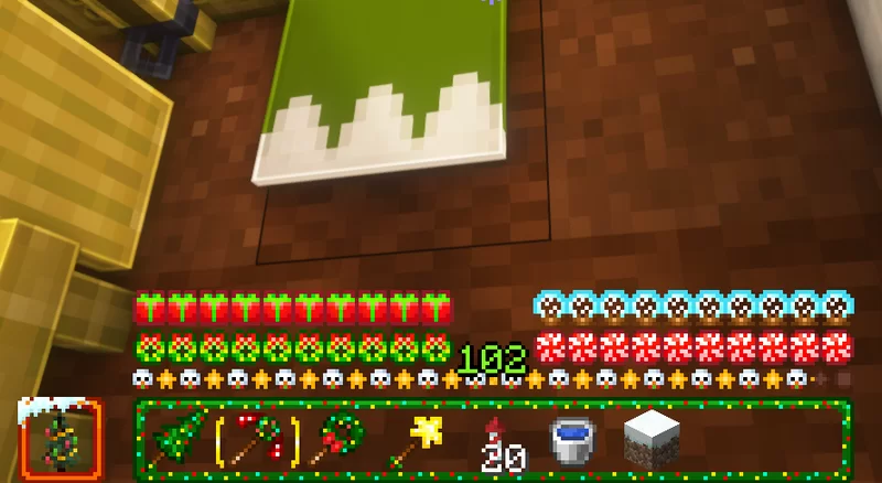 Cute Christmas Hotbar (JAVA & BEDROCK) Minecraft Texture Pack