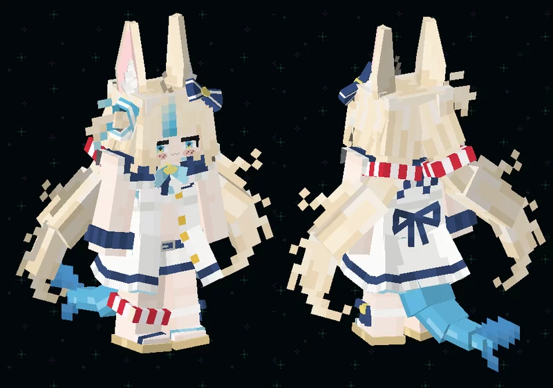 (Figura mod) Vtuber - Sameko saba v1.2 Minecraft Texture Pack