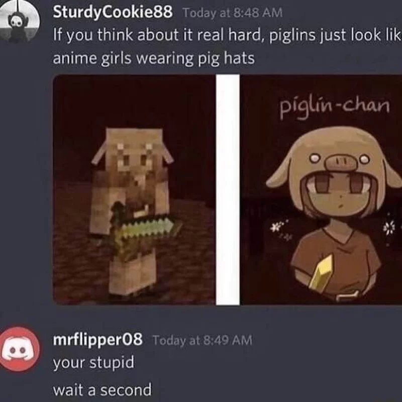 Simple Piglin Chan Minecraft Texture Pack