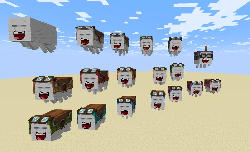 BFDI Mouth/Clipart Happy Ghast (1.21.6+) Minecraft Texture Pack