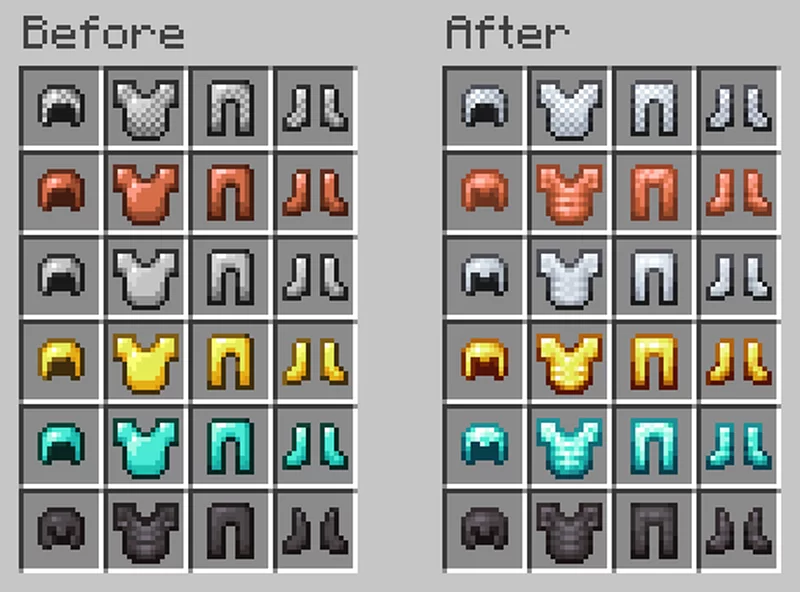 Fancy Gear | Reshaded Equipment Minecraft Texture Pack