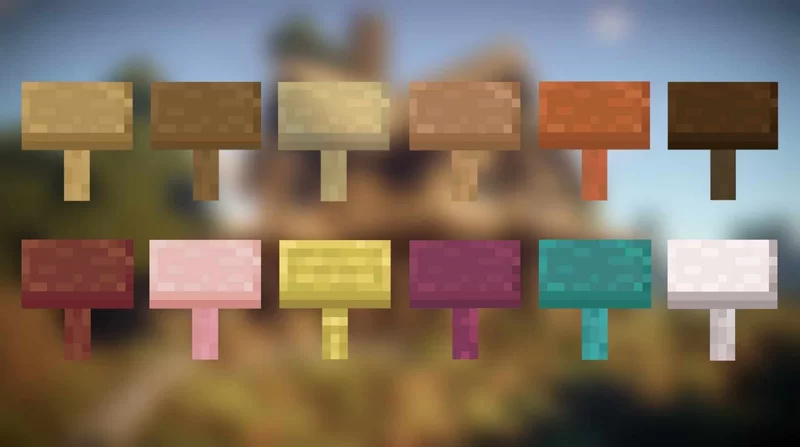 Better Signs Minecraft Texture Pack