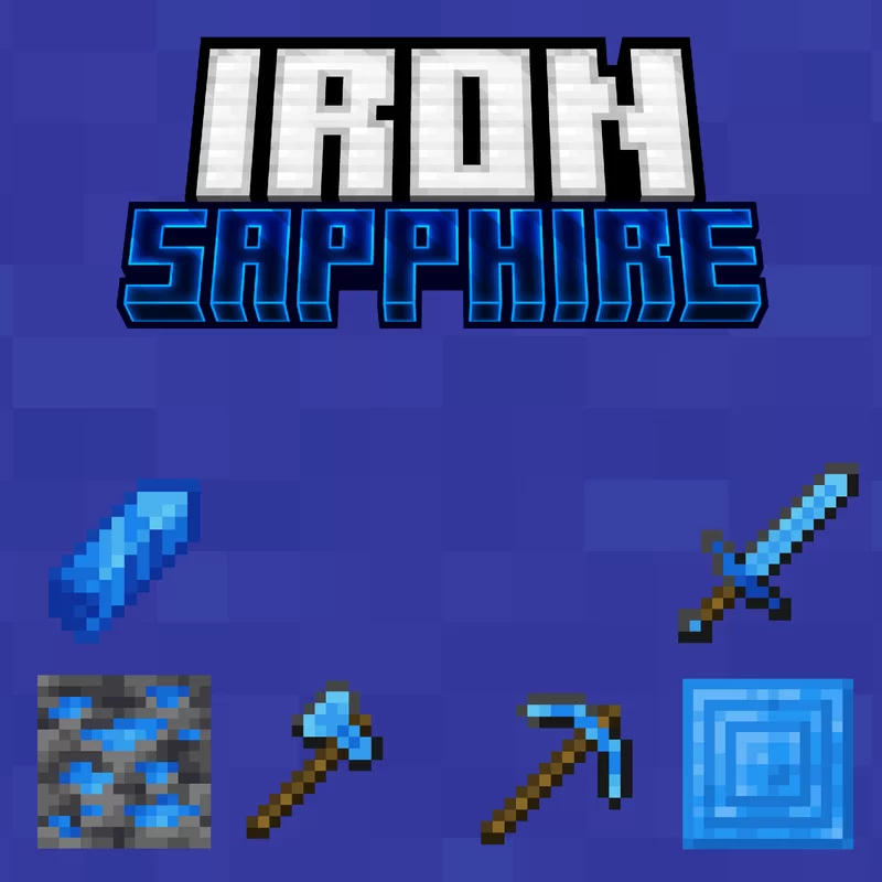 Iron to Sapphire Minecraft Texture Pack