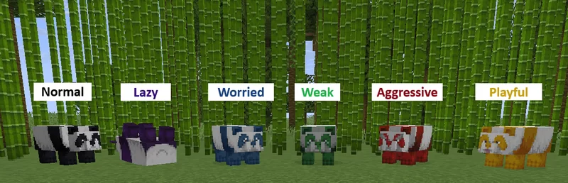 More Unique Pandas Minecraft Texture Pack