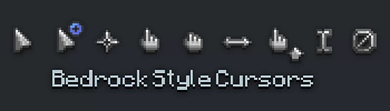 Bedrock-Style Cursors for Java Edition Minecraft Texture Pack
