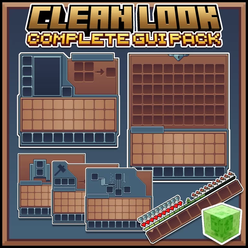 Clean Look GUI Pack Minecraft Texture Pack