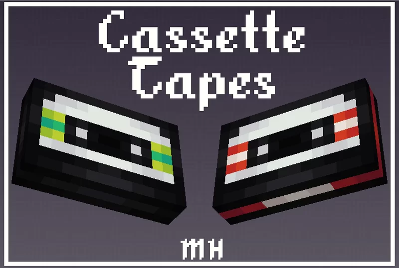 3D Cassette Tapes Minecraft Texture Pack