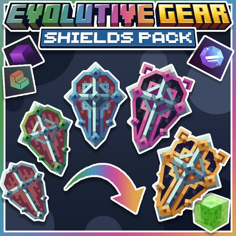 Evolutive Gear: Shields Pack Minecraft Texture Pack