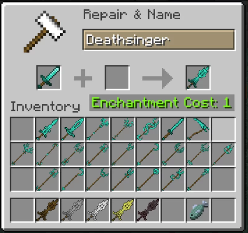 [Vanilla CIT] Songs Of War Custom Weapons Minecraft Texture Pack