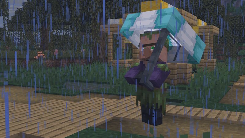 Fresh Umbrella Villagers Minecraft Texture Pack