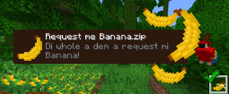 Request me Banana Minecraft Texture Pack