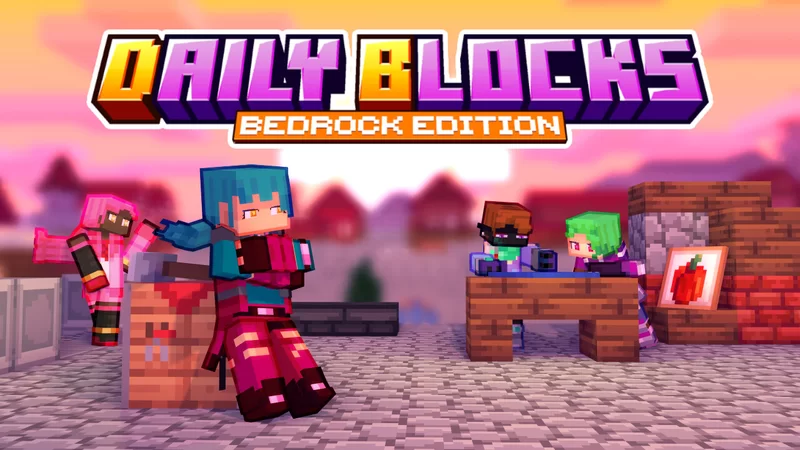 DAILY BLOCKS - Bedrock Edition Minecraft Texture Pack