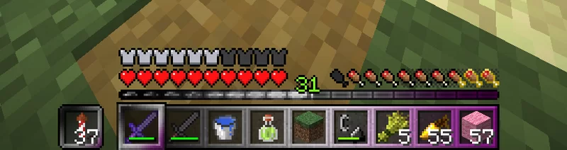 Ace Hotbar & XP Bar Minecraft Texture Pack