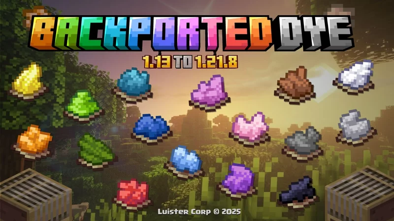 Backported Dye 🎨 [1.13 to 1.21.8] Minecraft Texture Pack