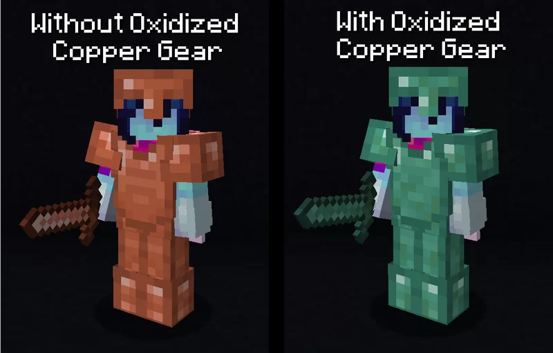 Oxidized Copper Gear Minecraft Texture Pack