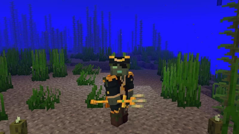 Golden Trident Minecraft Texture Pack