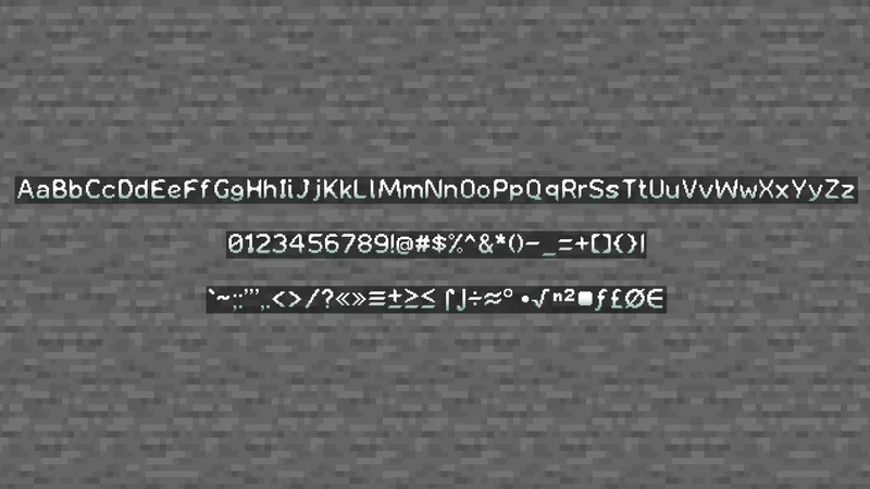 Ecoasis Sans x32 Font Minecraft Texture Pack
