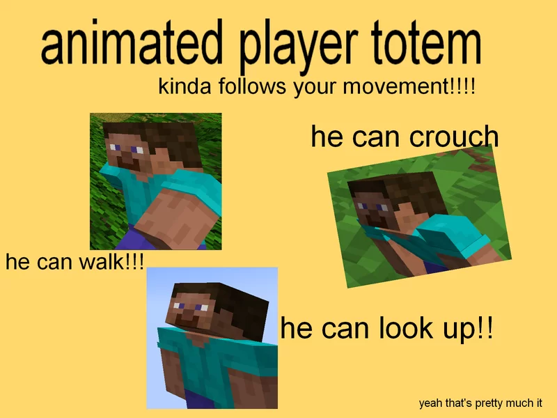 Animated Player Totem (1.21.5) Minecraft Texture Pack