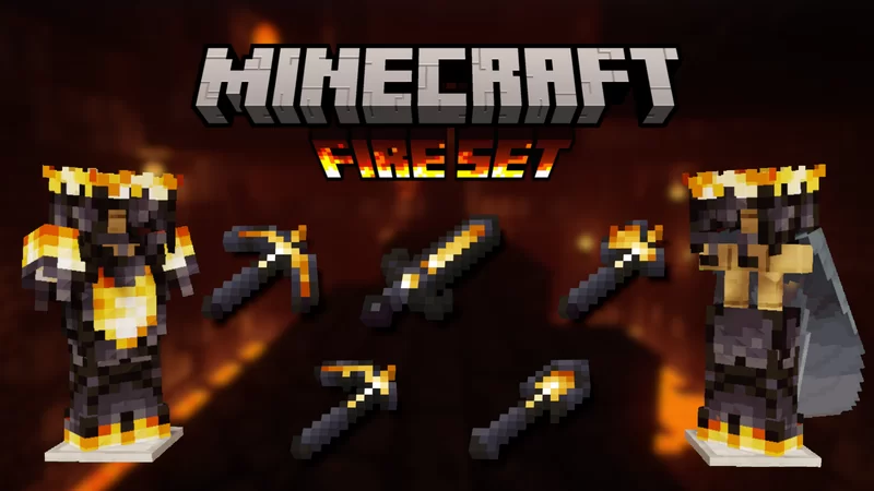 SirRiesling's Fire Set Java & Bedrock Minecraft Texture Pack
