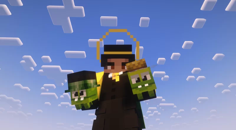 Om Nom totem | Ам ням тотем Minecraft Texture Pack