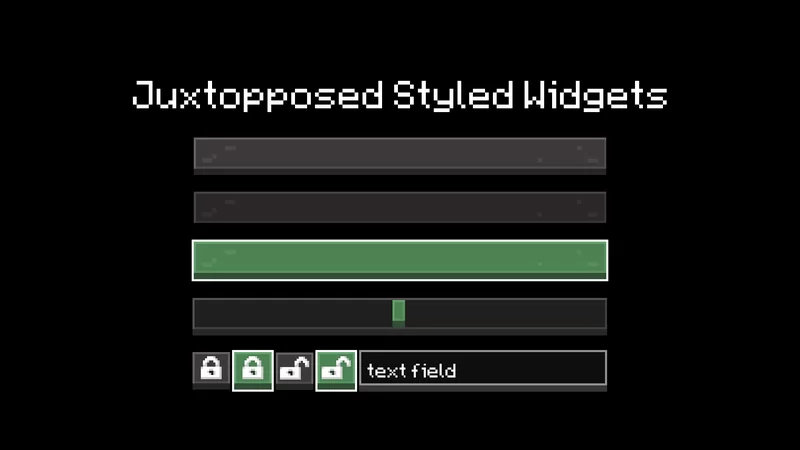 Juxtopposed Styled Widgets Minecraft Texture Pack