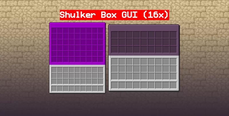 Shulker Box GUI Minecraft Texture Pack