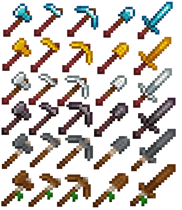 Actions & Stuff Vanilla-er Tools! (Version 4.0 Final Update!) Minecraft Texture Pack