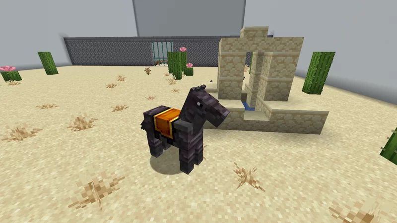 Bedrock Netherite horse armor for java (DISCONTINUED) Minecraft Texture Pack