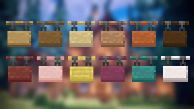Better Hanging Signs Minecraft Texture Pack